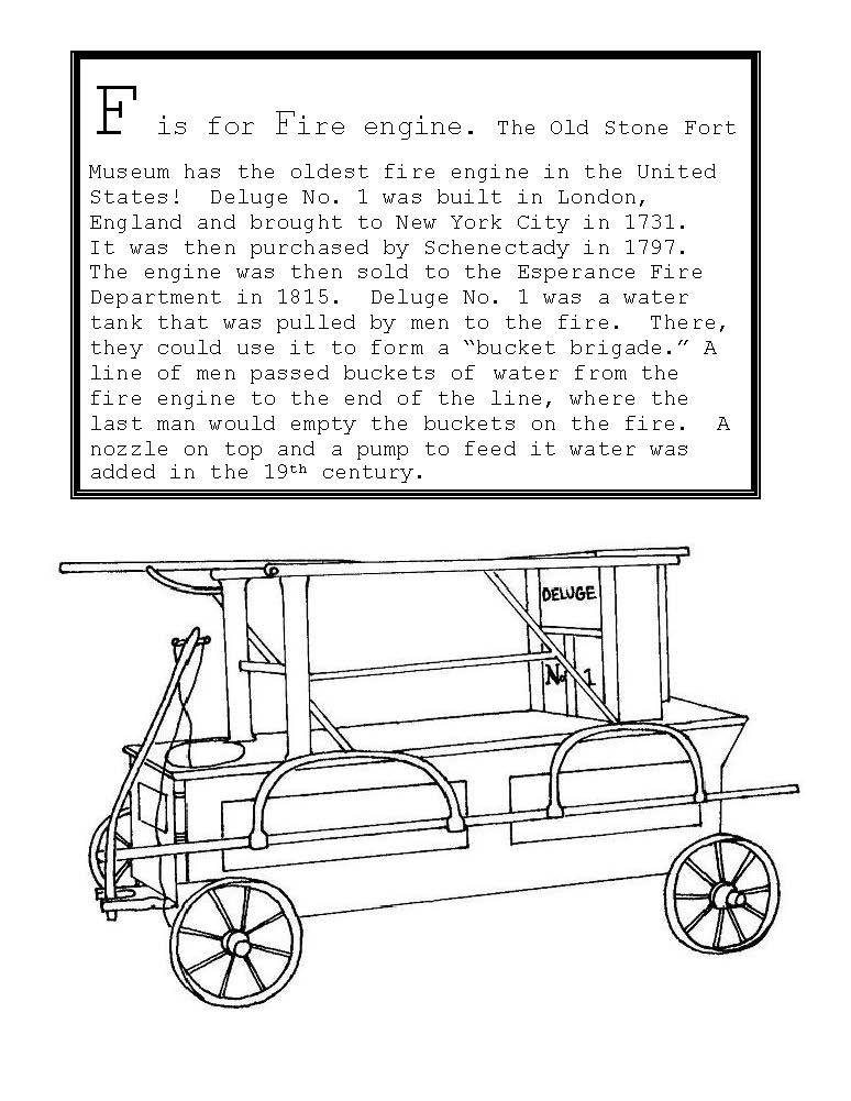 Coloring the Old Stone Fort Museum A-Z