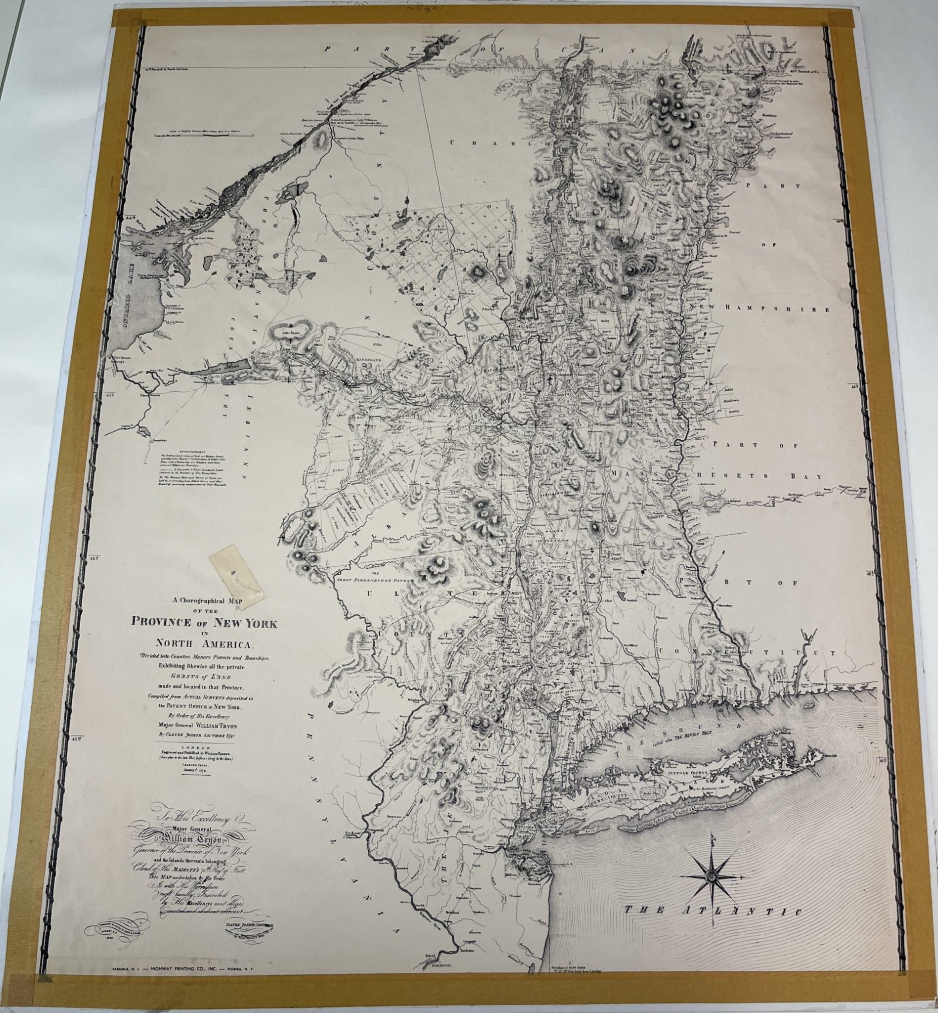 1779 Map of the Province of New York