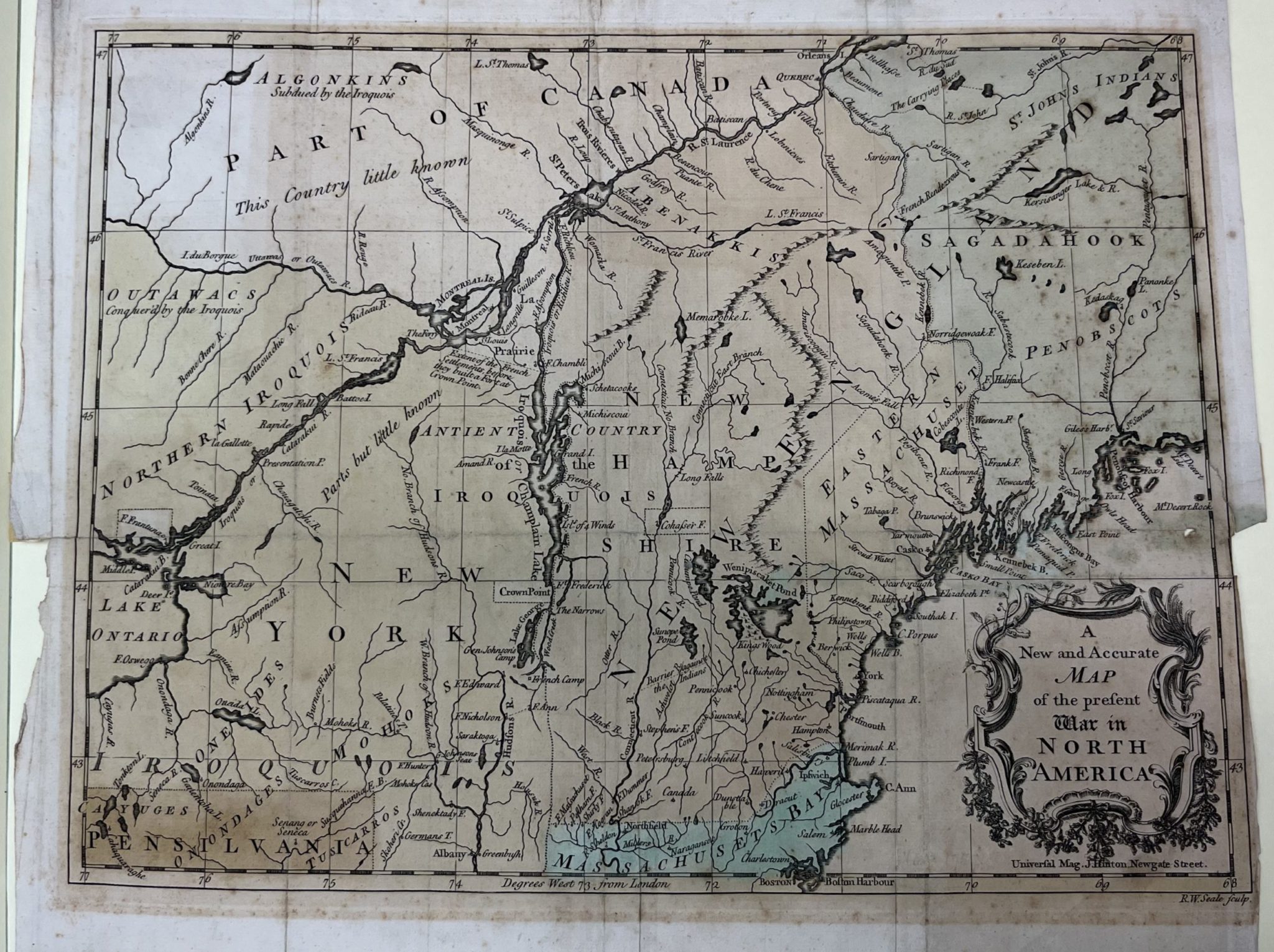 1757 Map of New England